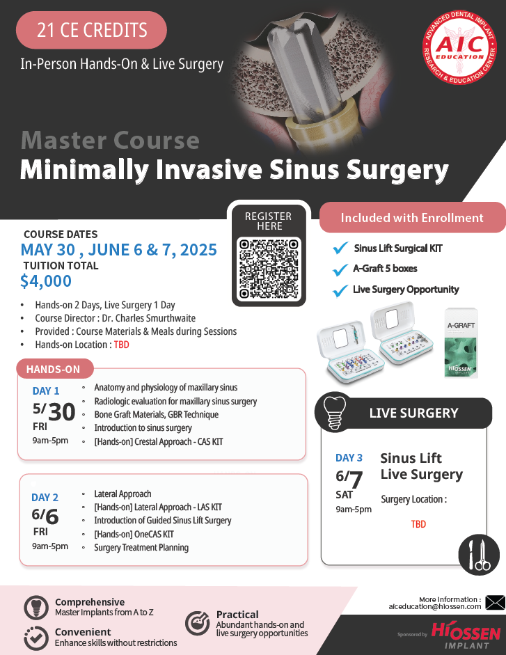 Master Course_ Minimally Invasive Sinus Surgery - Hiossen® Implant
